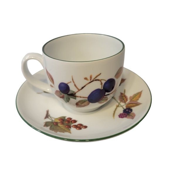 Royal Worcester | Dining | Royal Worcester English China Evesham Vale Pattern Cup Saucer Set 986 ...